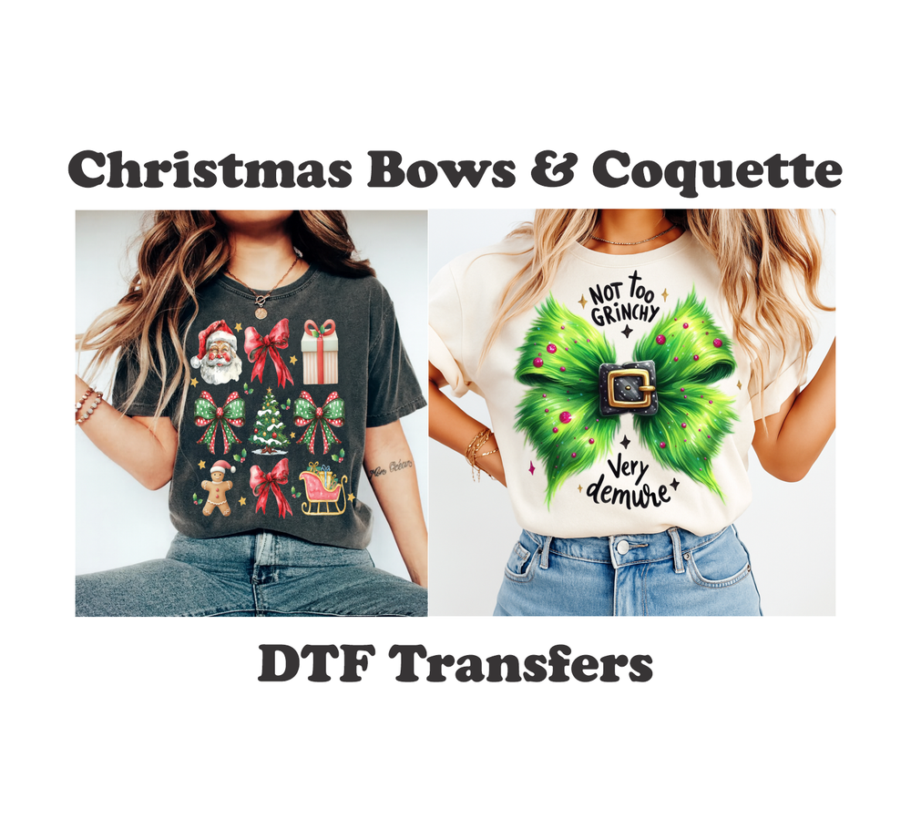 Christmas DTF Heat Transfers - Ready-to-Press Holiday Designs for Appa ...