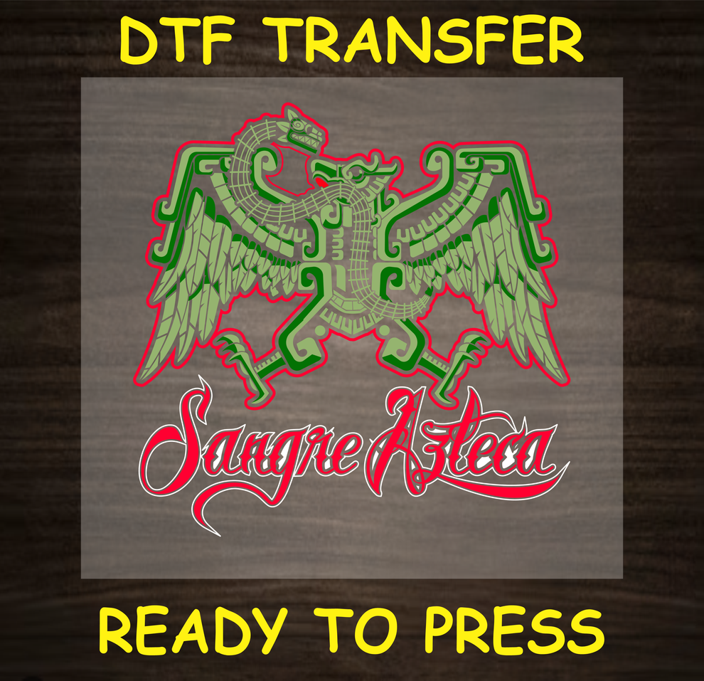 Sangre Azteca DTF Transfer | Aztec Heritage Ready to Press Design ...